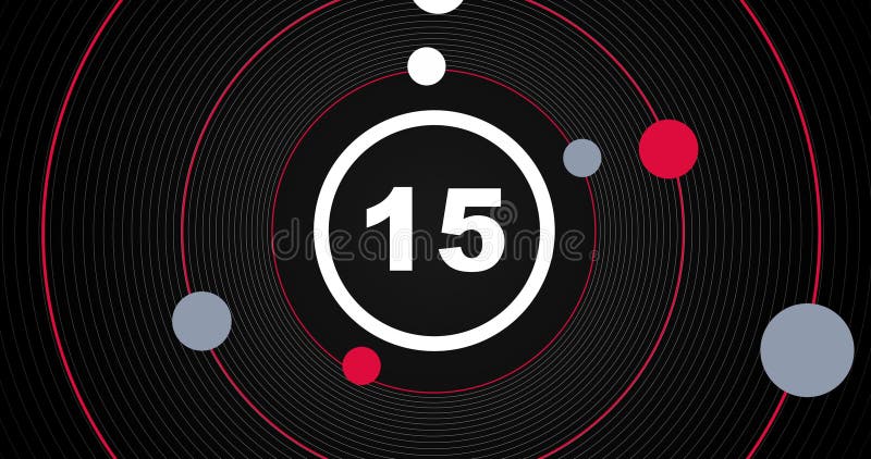 Countdown Timer From 30 To 0 Seconds In Realtime Modern Flat Design Of