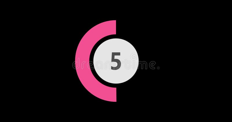 Countdown Timer From 10 To 0 Seconds Realtime Modern Flat Design Of