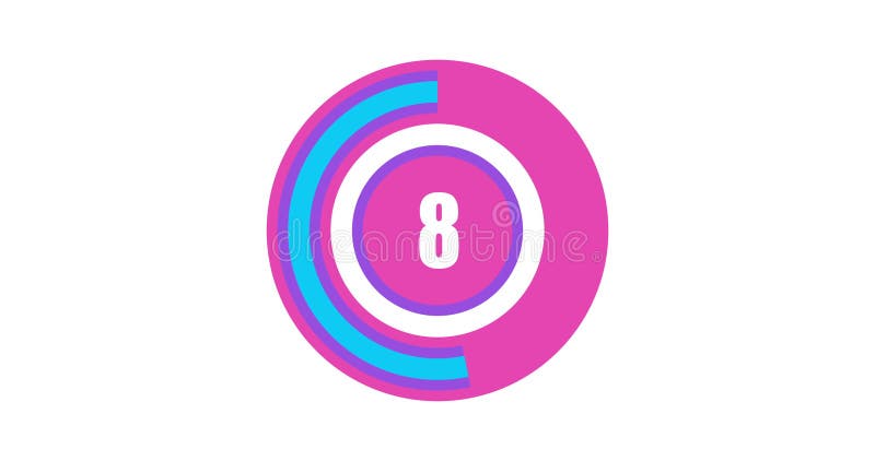 Countdown Timer From 15 To 0 Seconds Realtime Modern Flat Design Of
