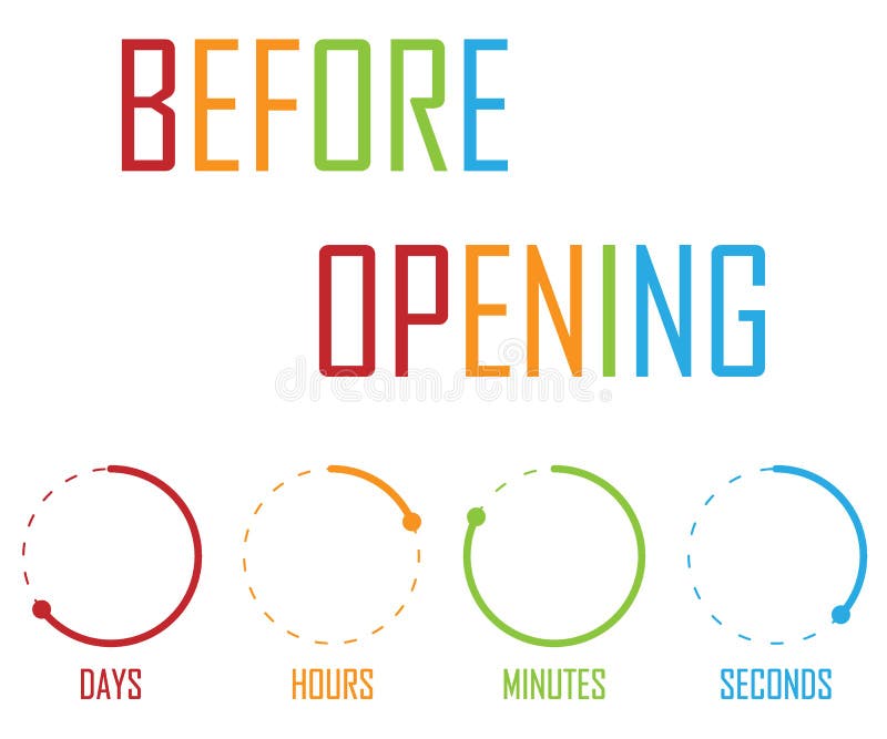 Countdown Timer for the Website. Round Section. Days, Hours, Minutes ...