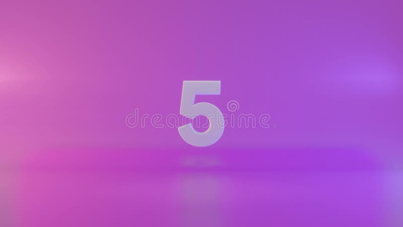 Countdown from 10 To 0 3d Illustration Rendering Modern Flat Design and ...