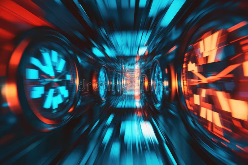 Countdown To Deadline: the Race Against Time. Stock Illustration ...