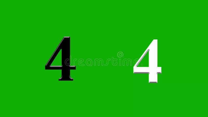 Digital Countdown 60 Seconds Motion Graphics with Green Screen ...