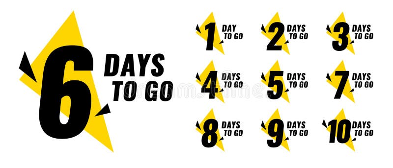 Countdown To Last Days Template Limited Time Offer Stock Vector ...