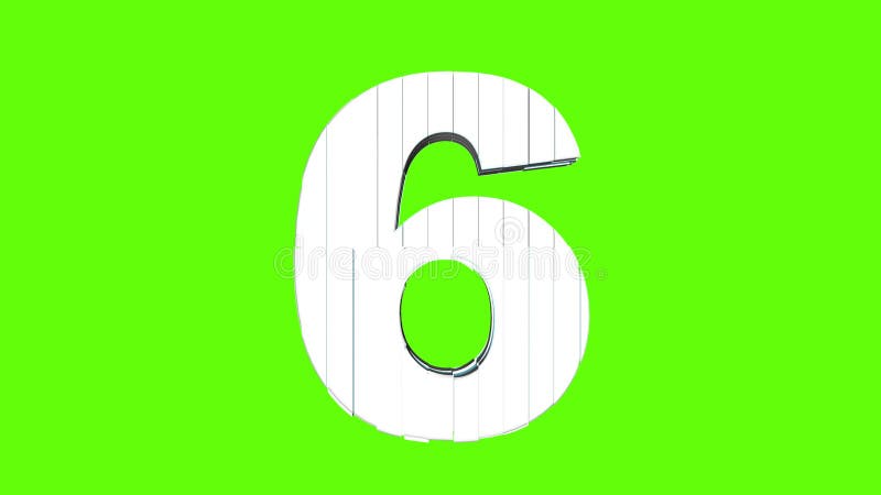 Countdown from 10 To the Number 1, the White Numbers Separate into ...