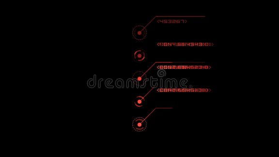 Countdown UI HUD Information Blocks, Construction of Letters and ...