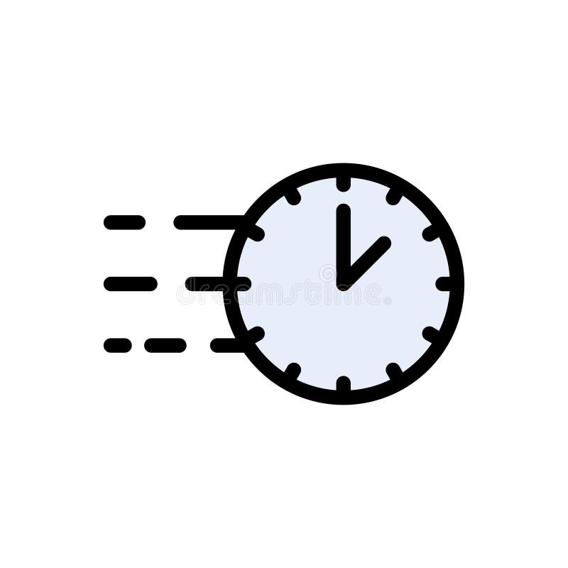 Countdown Vector Color Line Icon Stock Vector - Illustration of digital ...