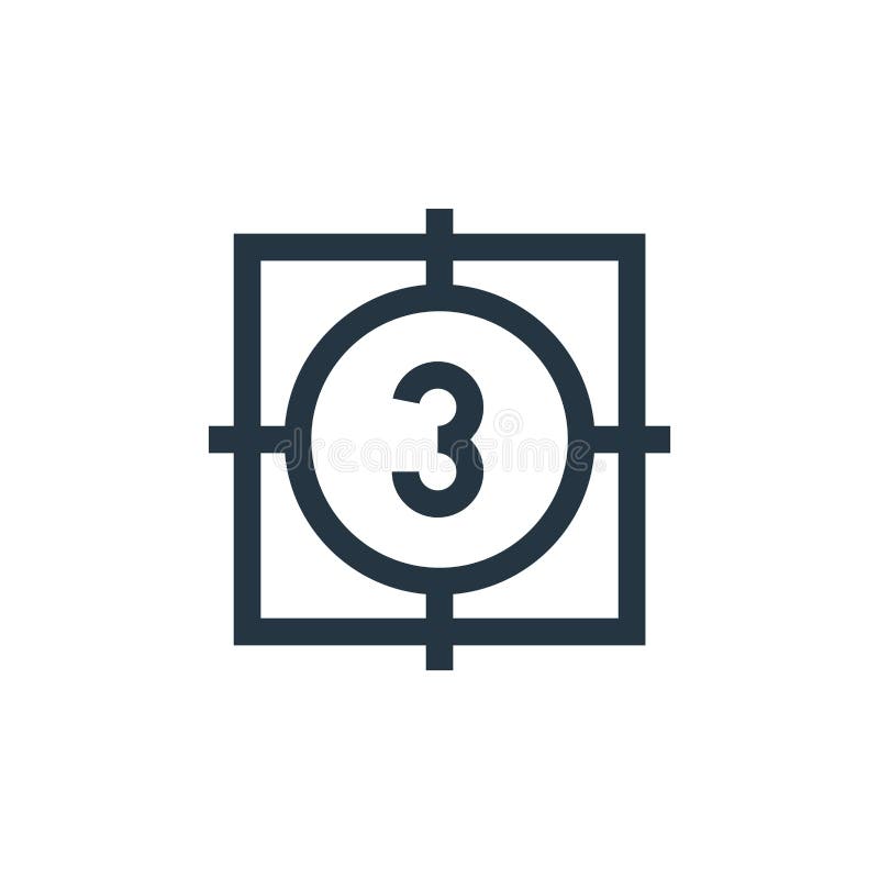 Countdown Vector Icon. Countdown Editable Stroke. Countdown Linear ...