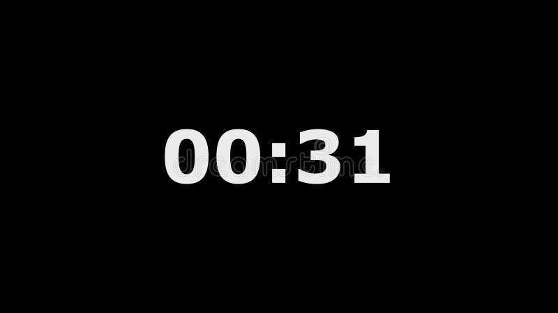Countdown Video from 1 Minute Timer Countdown Stock Footage - Video of ...