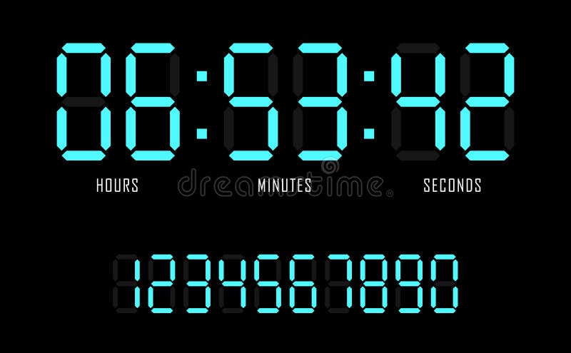 Countdown Website Vector Flat Template Digital Clock Timer Background ... Countdown Website Vector Flat Template Digital Clock Timer Background ...