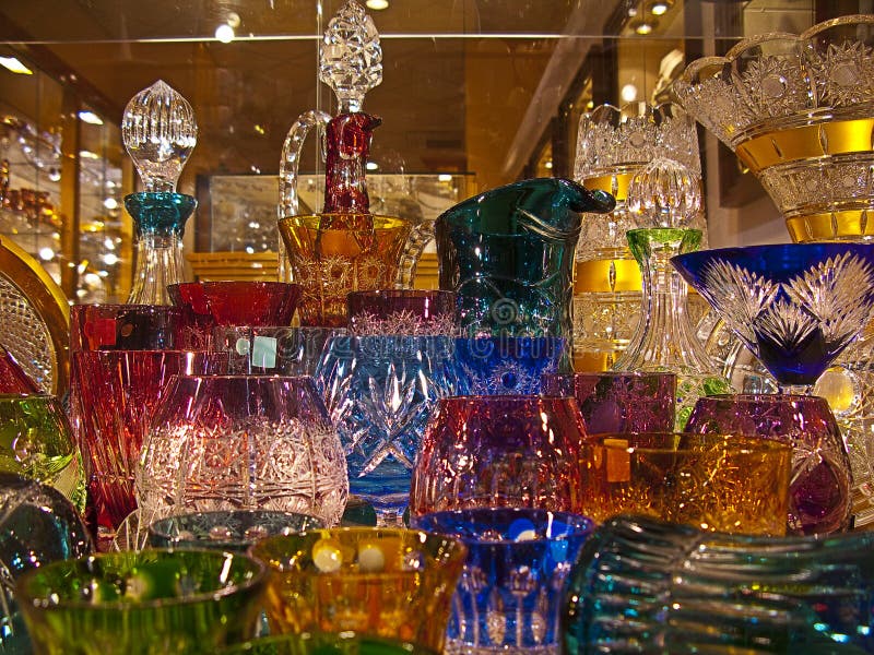 Fancy elegant glassware stock image. Image of fine, serving - 42401755