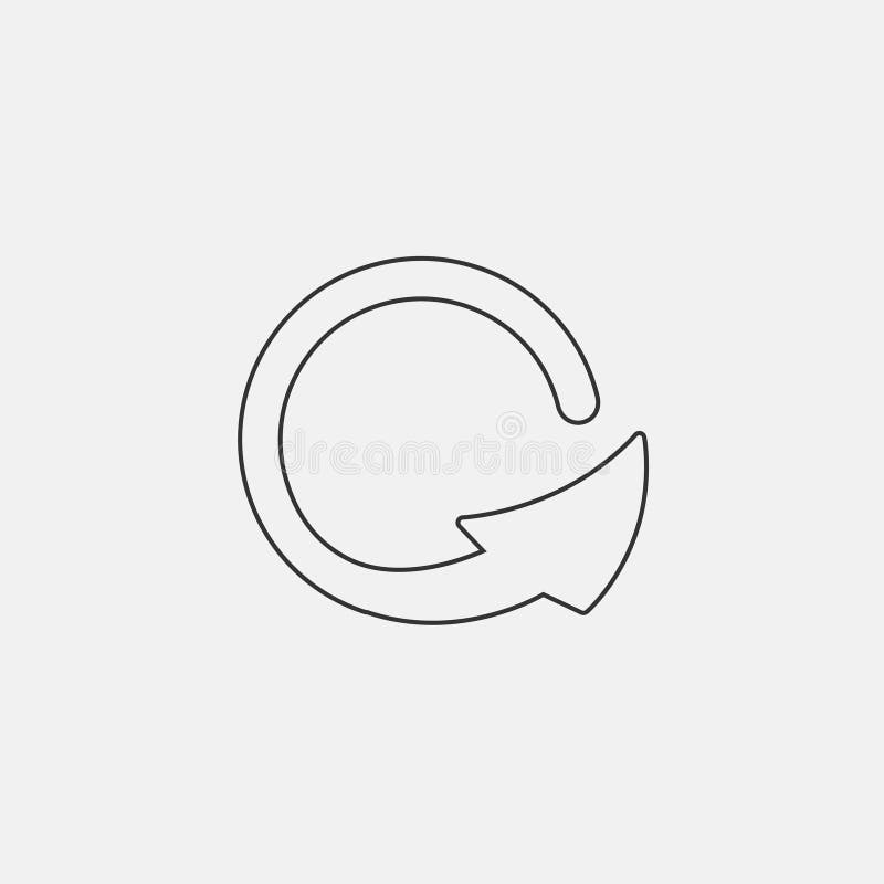 Counter Clockwise Arrow Icon Illustration Symbol Eps 10 Grey Stock ...