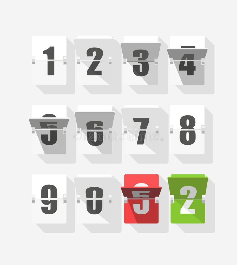 Counter with Digits and Letters Stock Vector - Illustration of design ...