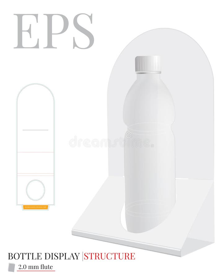 Counter Display Template, Vector with Die Cut / Laser Cut Layers ...