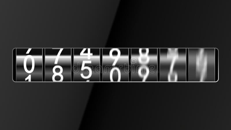 One million on the counter stock video. Video of crypto - 121075583