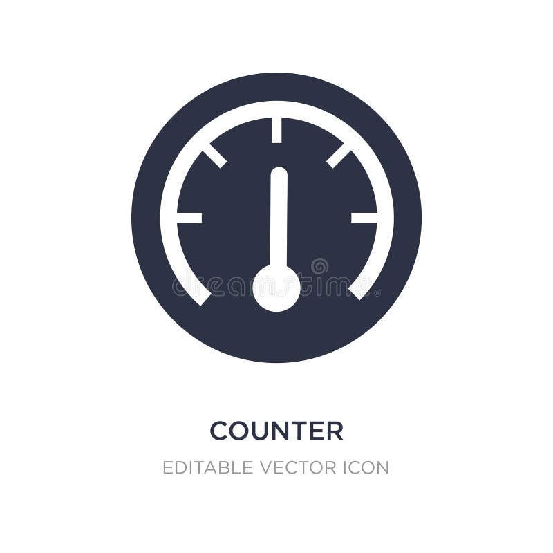 Counter Icon on White Background. Simple Element Illustration from ...