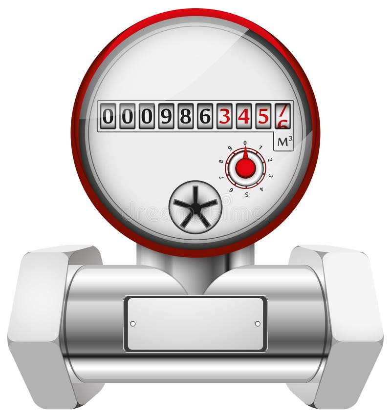 Electricity Hydro Power Counter Vector Stock Vector - Illustration of ...