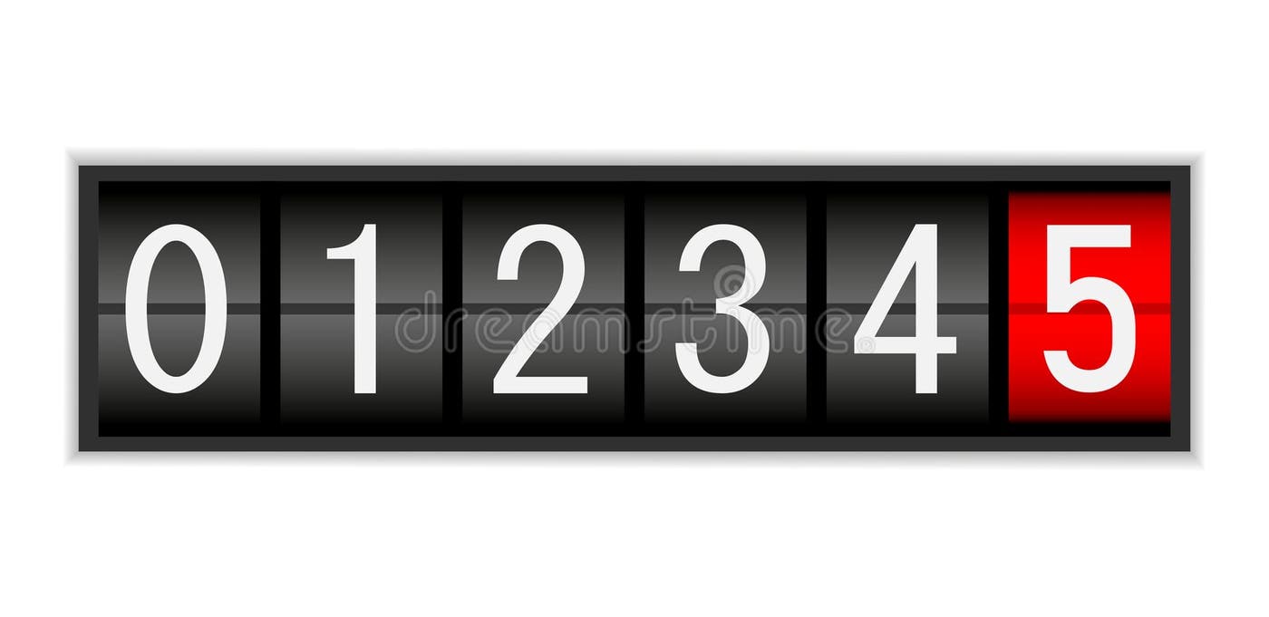 Numerical Counters Stock Illustrations – 12 Numerical Counters Stock ...