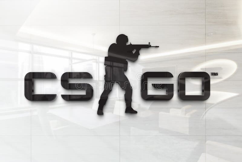 Counter Strike Global Offensive on Glossy Office Wall Realistic Texture ...