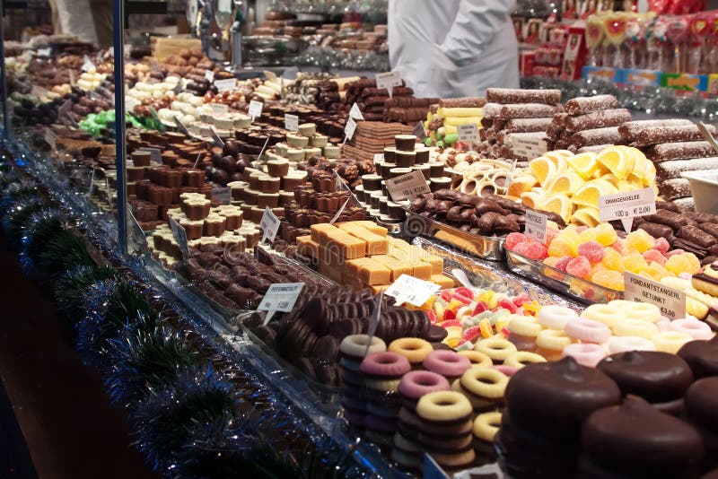 Counter of sweets stock photo. Image of cake, group, catering - 24017806