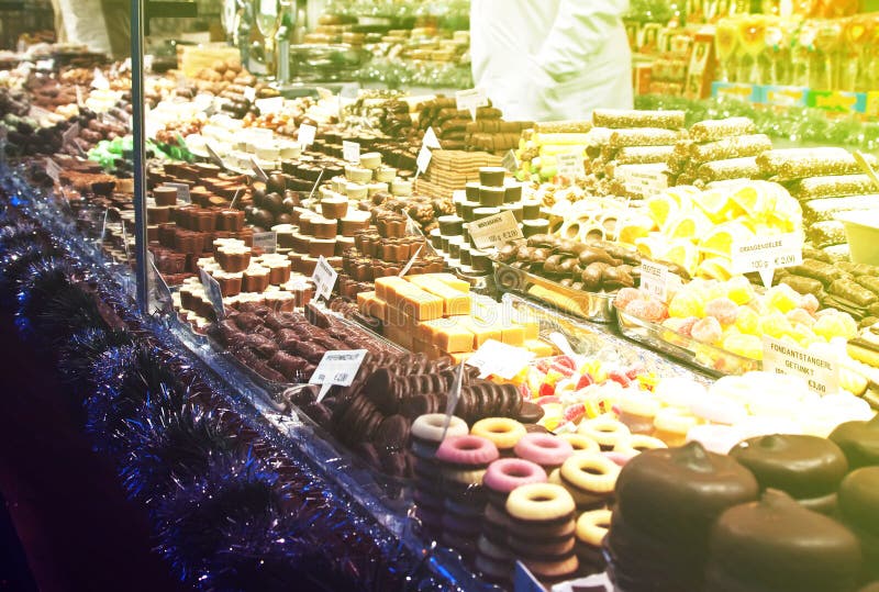 Counter of sweets stock image. Image of cakes, objects - 22761285