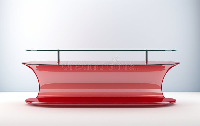 Counter Table on a Clean White Surface -Generative Ai Stock ...