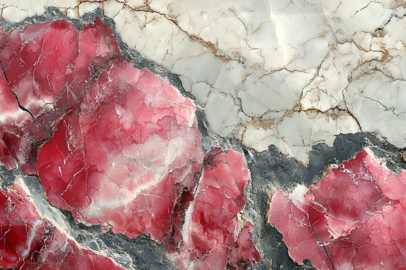 A Counter Top Perspective of a Red Marble Floor with a Seamless ...