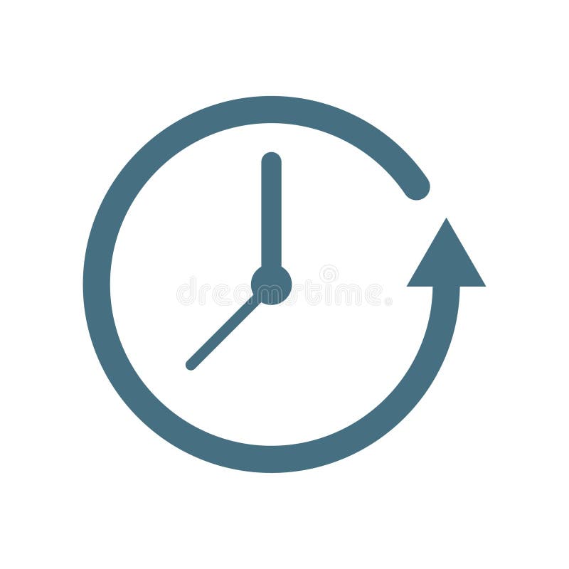 Counterclockwise clock. stock vector. Illustration of minutes - 192491365
