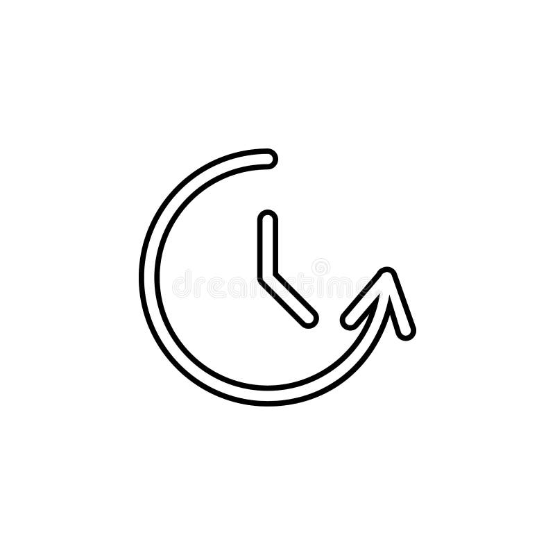 Counterclockwise Rotation Arrow Icon Blue Mandatory Symbol