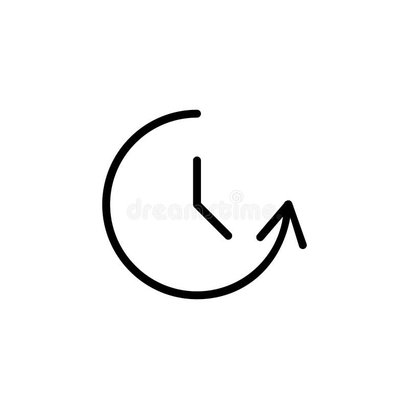 Counterclockwise Rotation Arrow Icon. Blue Mandatory Symbol. Vector ...