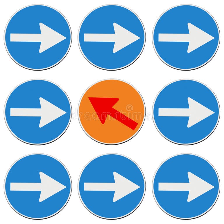 Arrows Same Direction Stock Illustrations – 284 Arrows Same Direction ...