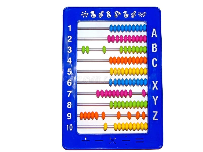 Counters and Colored Balls for Children - Education Stock Image - Image ...