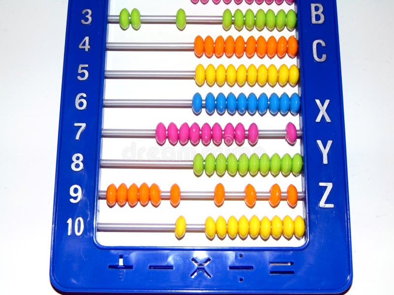 Counters and Colored Balls for Children - Education Stock Image - Image ...