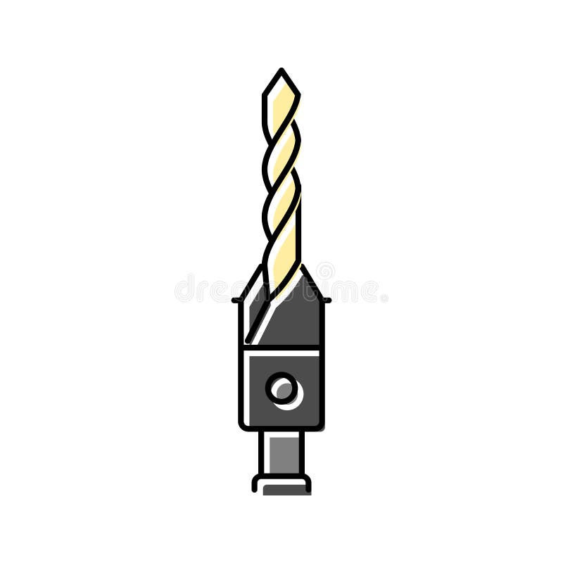 Countersink Drill Bit Color Icon Vector Illustration Stock Illustration ...