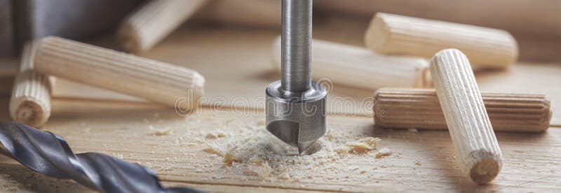 Countersink Drill Bit Make Sink in Hole for in Old Wooden Plank Stock ...