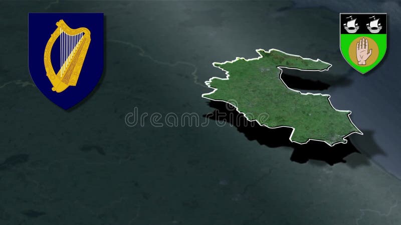 Louth - Physical Map of the Globe Animation Map Stock Video - Video of ...