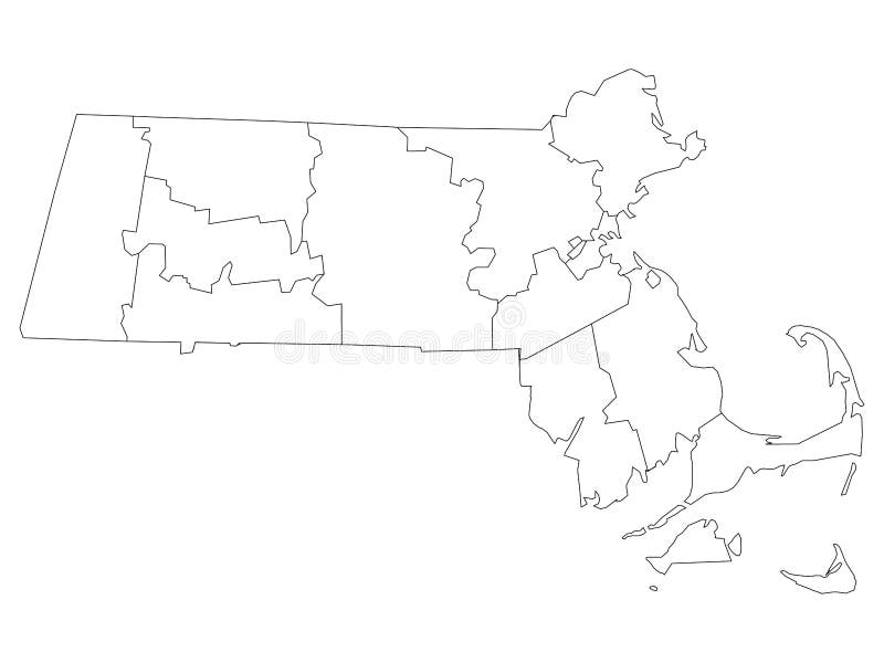 Massachusetts Outline Stock Illustrations – 684 Massachusetts Outline ...