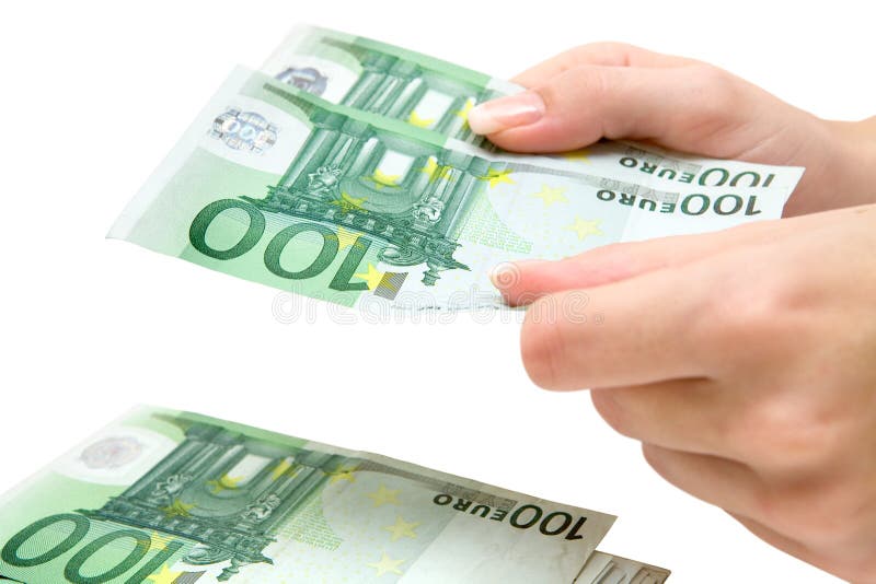 Paying 500 Euro stock photo. Image of giving, economics - 3694072