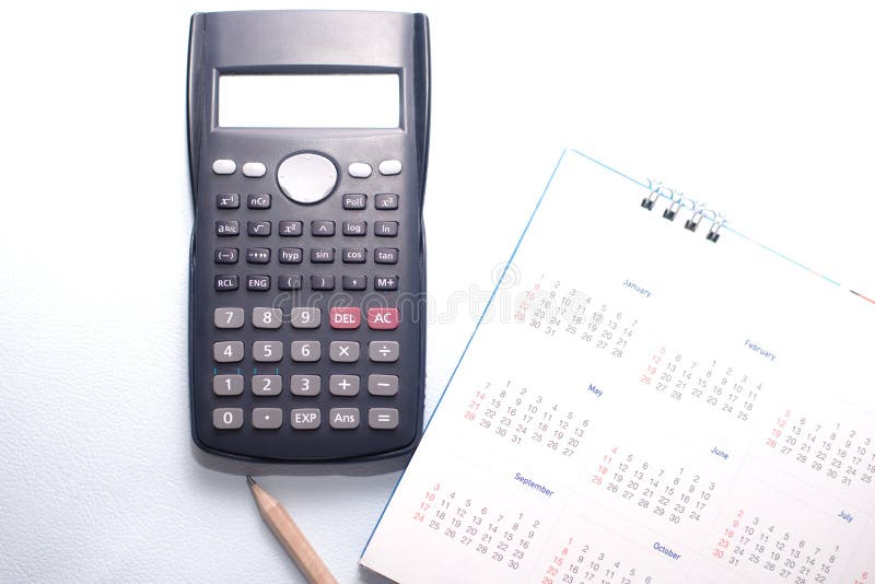 Counting and Calendar in Planning Concept. Stock Photo - Image of ...