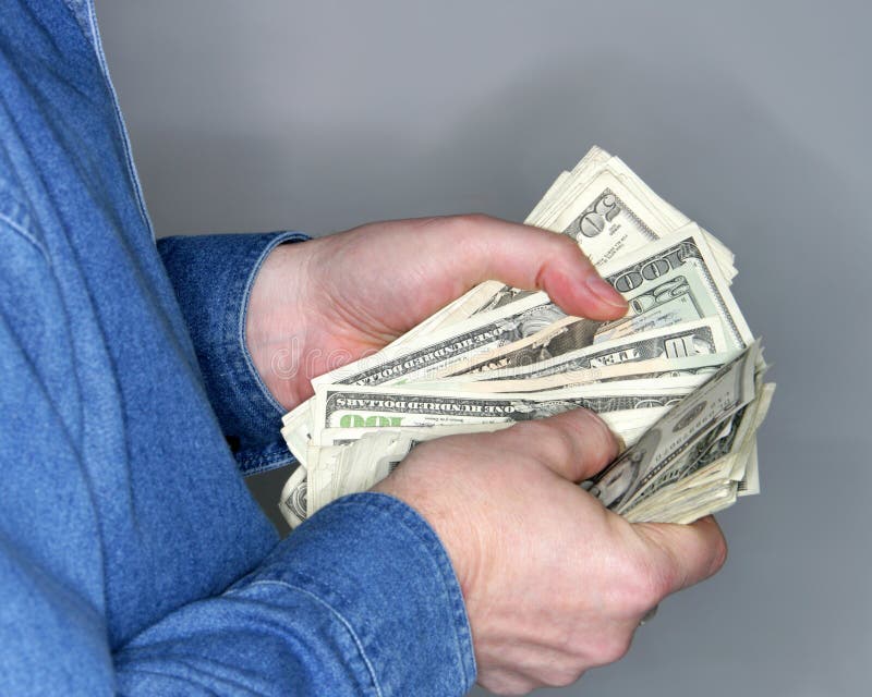 Counting cash stock image. Image of close, paper, paying - 2564293