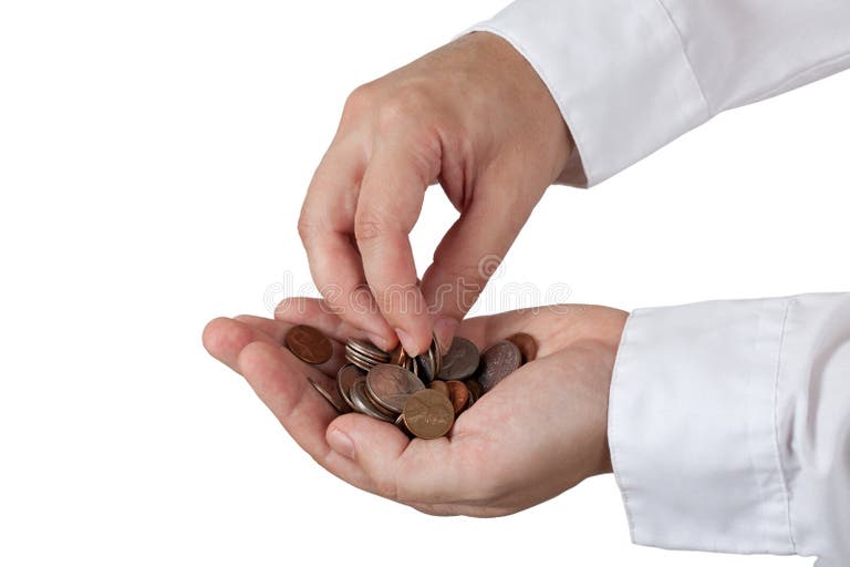 Counting Change stock photo. Image of math, human, palm - 10331268