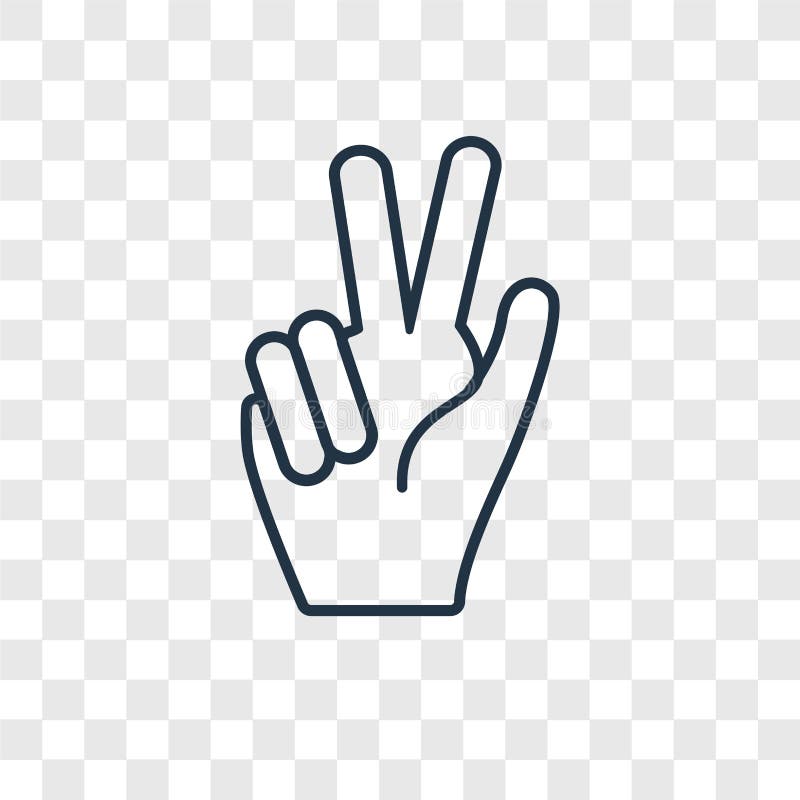 Counting Concept Vector Linear Icon Isolated on Transparent Back Stock ...