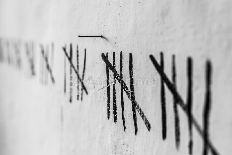 Counting the Days stock image. Image of line, hold, prison - 56859197