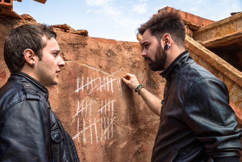 Counting days stock image. Image of derelict, worried - 55131079