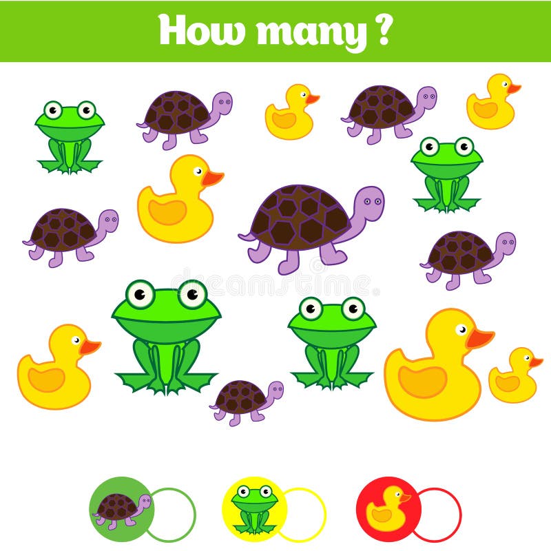 Children are Learning the Numbers, Math Worksheet for Kids, 1 To 9 the ...