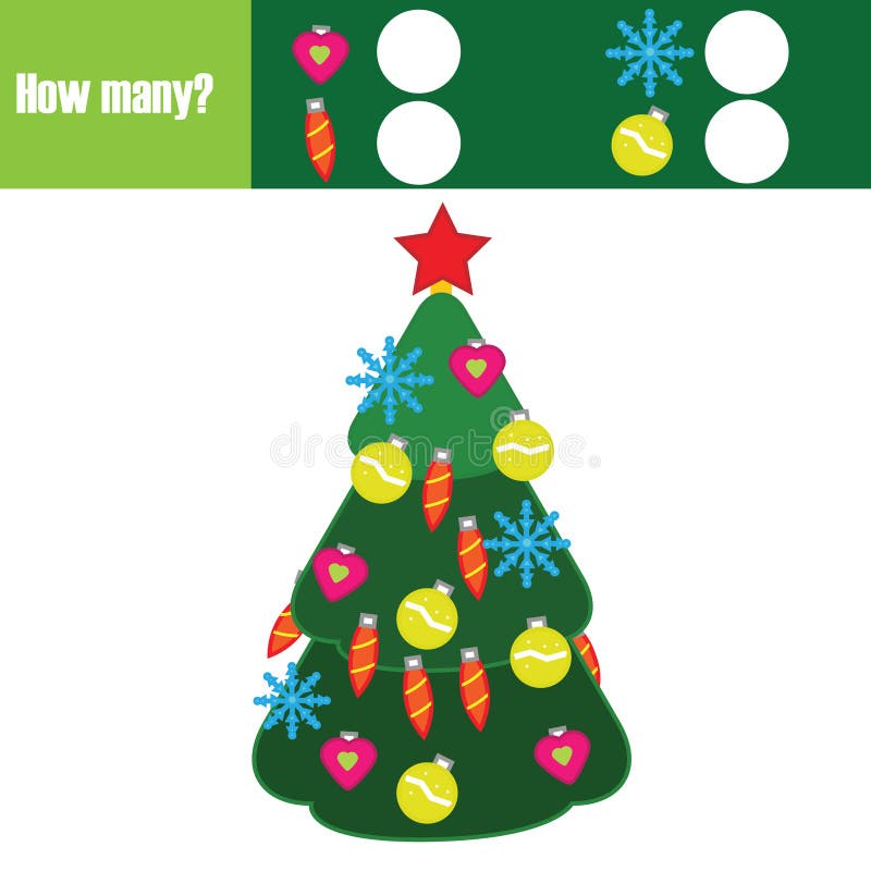 Counting Educational Children Game, Kids Activity Worksheet. Stock ...