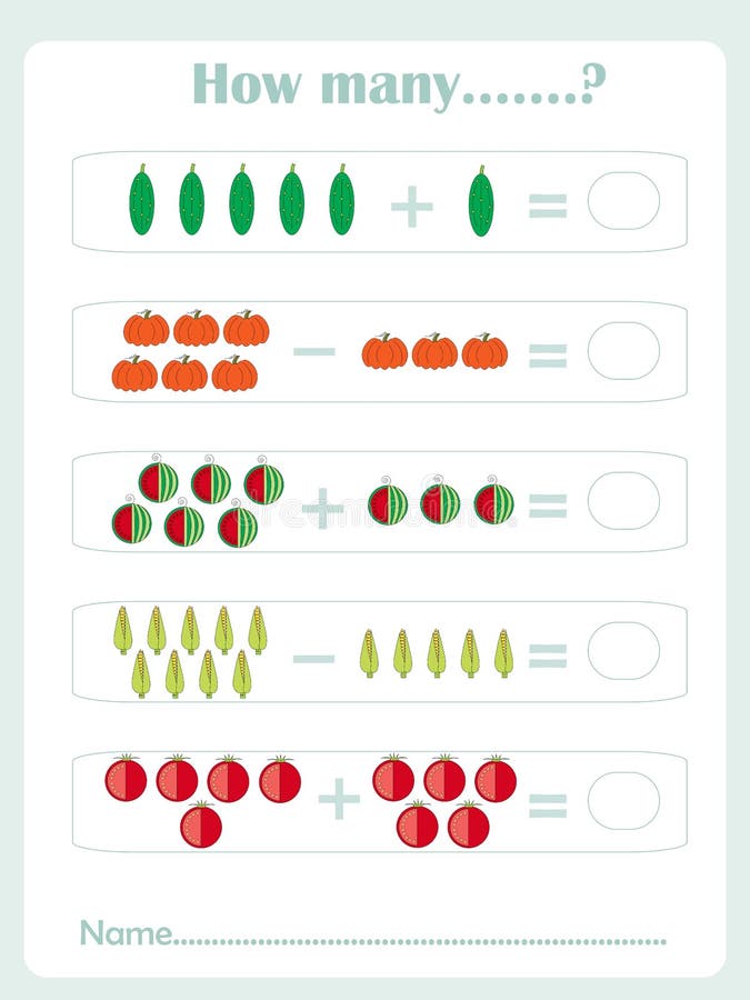 Counting Educational Games Kids, Kids Activity Sheet. How Many Task ...