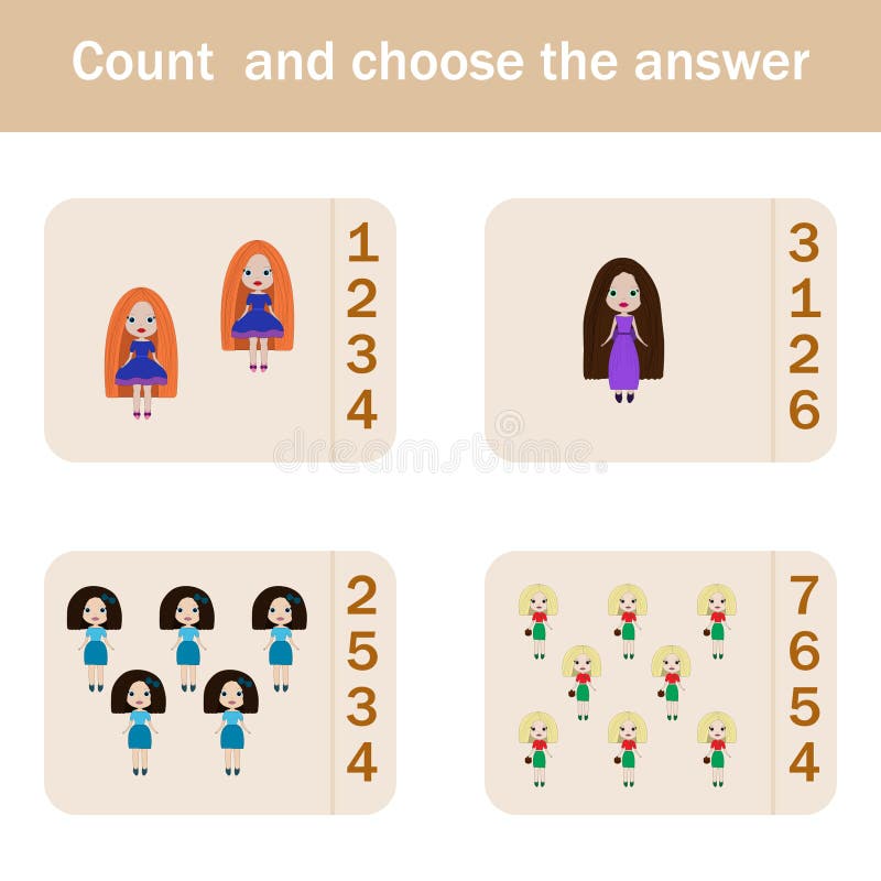 Counting game stock illustration. Illustration of activity - 238992773