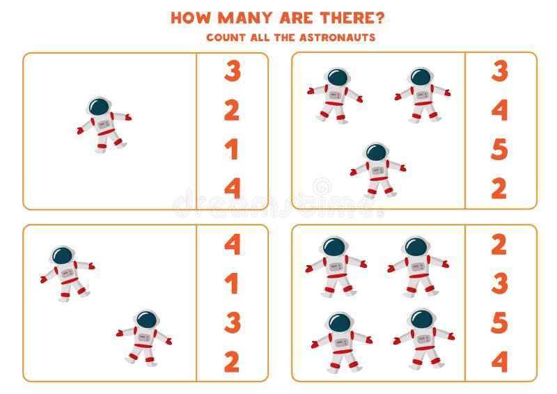 Counting Game with Cartoon Potatoes. Math Worksheet. Stock Vector ...
