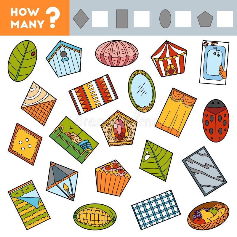 Counting Game for Children. Educational a Mathematical Game. Count How ...